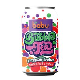 Babu Bubble Tea Mix Passion Fruit and Lychee 4 Bucati X 0.315L - Nitela ...